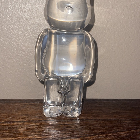 Kitchen | Brand New Medicom Bearbrick Clear Plastic Water Bottle 24oz ...